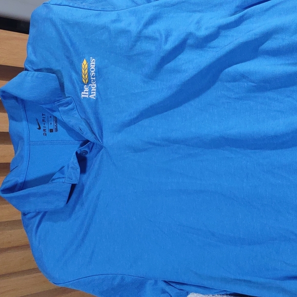 Nike Dry-Fit | Shirts | Nike Dryfit Blue Polo Xl The Andersons Logo ...